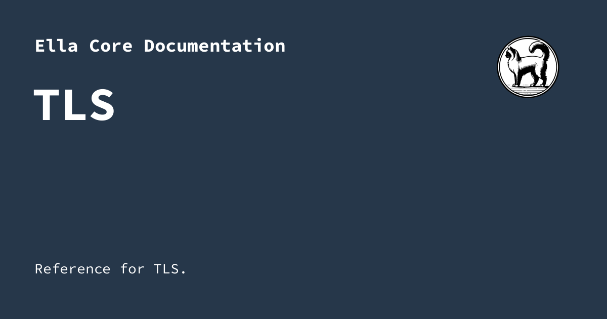 TLS - Ella Core Documentation